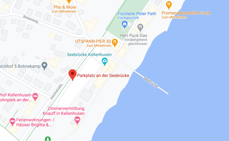 Kellenhusen: Parkplatz an der Seebrücke: SH-Tourismus